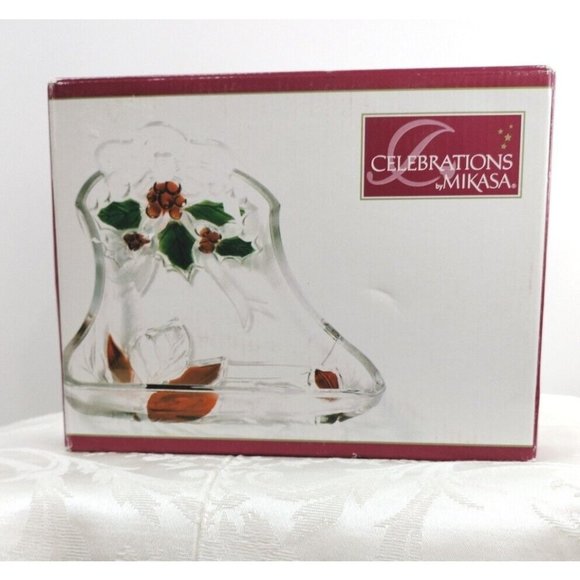 Mikasa | Dining | Celebration By Mikasa Christmas Bell Dish Poinsettia ...